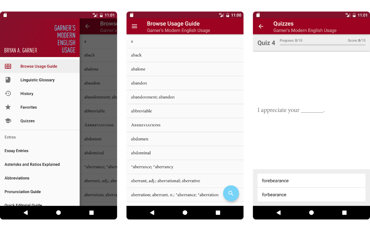 Garner’s Modern English Usage Android • cr0ybot's creations