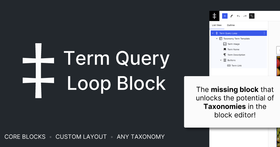 Term Query Loop Block • cr0ybot's creations